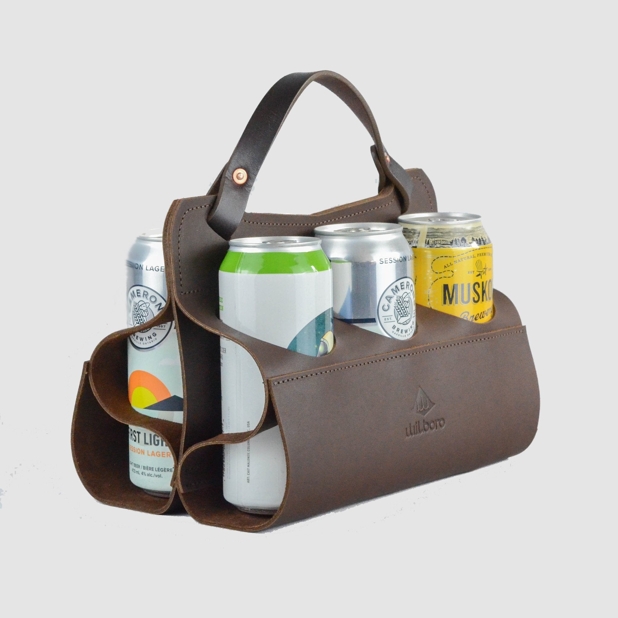 Wilboro Big Sixer Beer Caddy - Chocolate Brown – Impulse Theme — Apparel